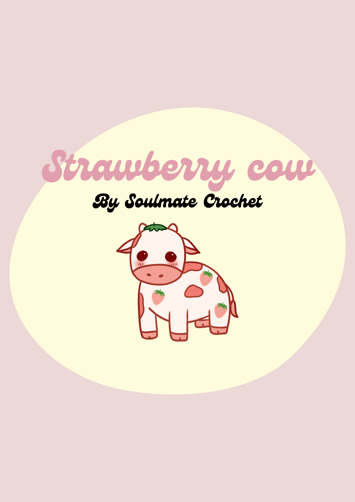 Pattern Strawberry cow (PDF) – Soulmate