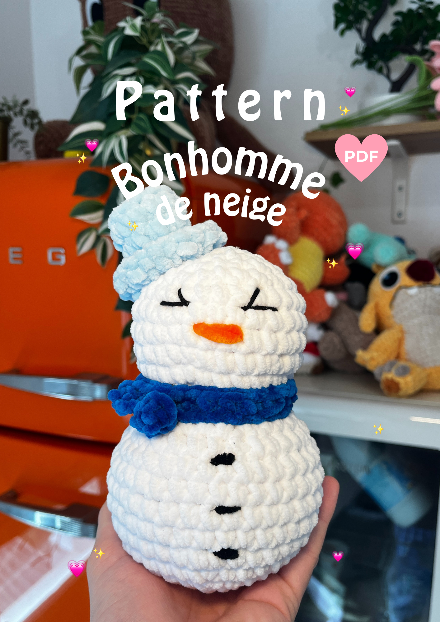 Pattern Bonhomme de neige (PDF)🩵 – Soulmate