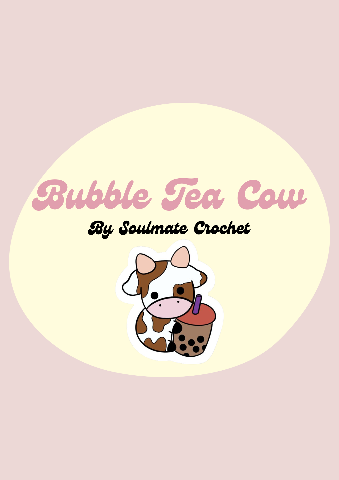 Pattern Bubble Tea Cow – Soulmate